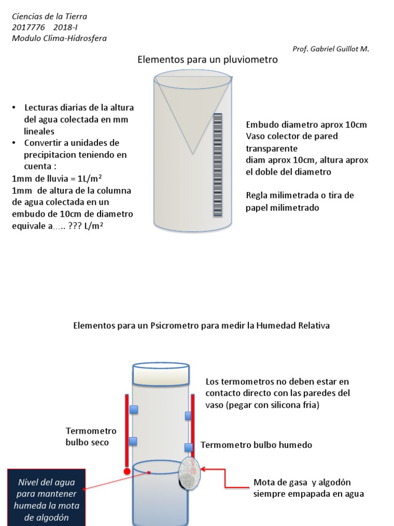 Partes y uso de un pluviómetro casero | PDF | Hogar, jardinería y bricolaje