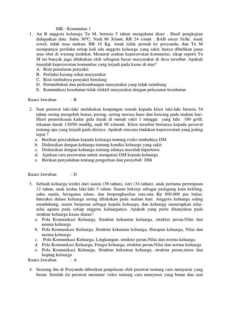 SOAL Komunitas | PDF