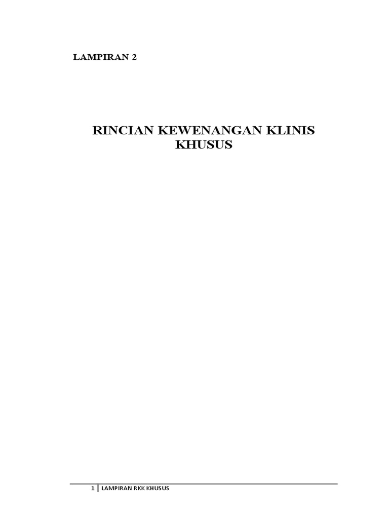 RKK Khusus IGD Kirim | PDF