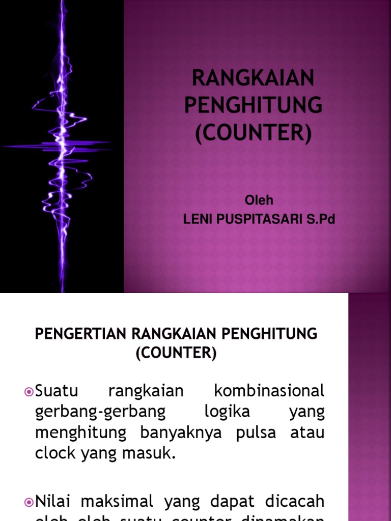 Rangkaian Penghitung (Counter) | PDF