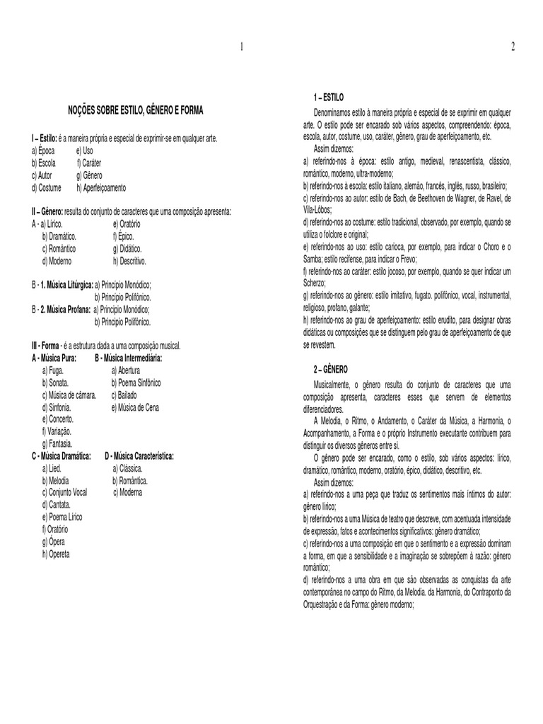 Formas Musicais - José Siqueira PDF | PDF