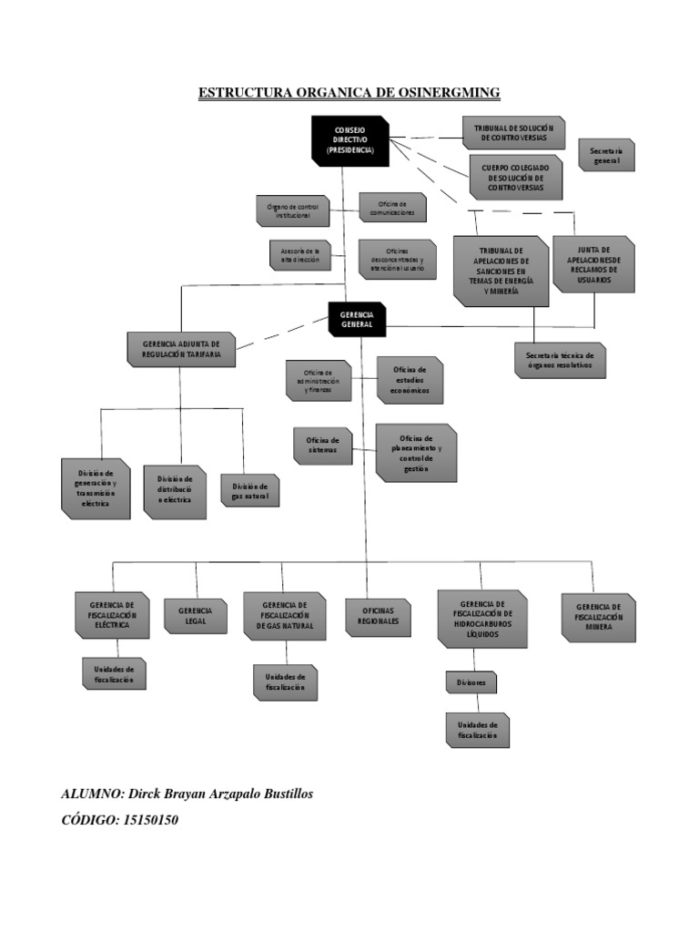 Estructura Organica de Osinergmin | PDF