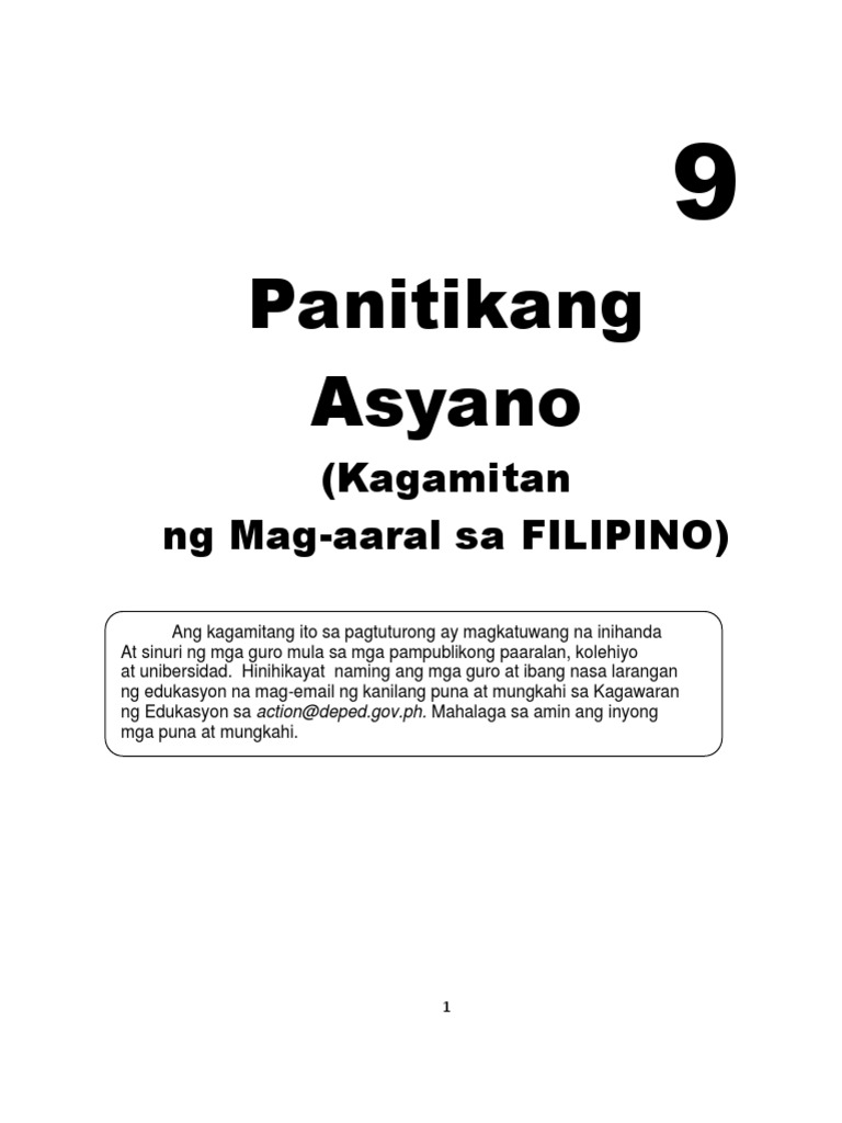 Panitikang Asyano 9 | PDF
