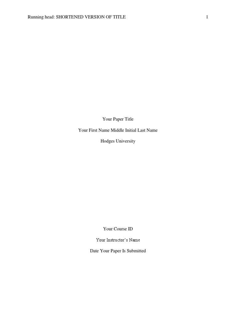 Apa Format For Letter