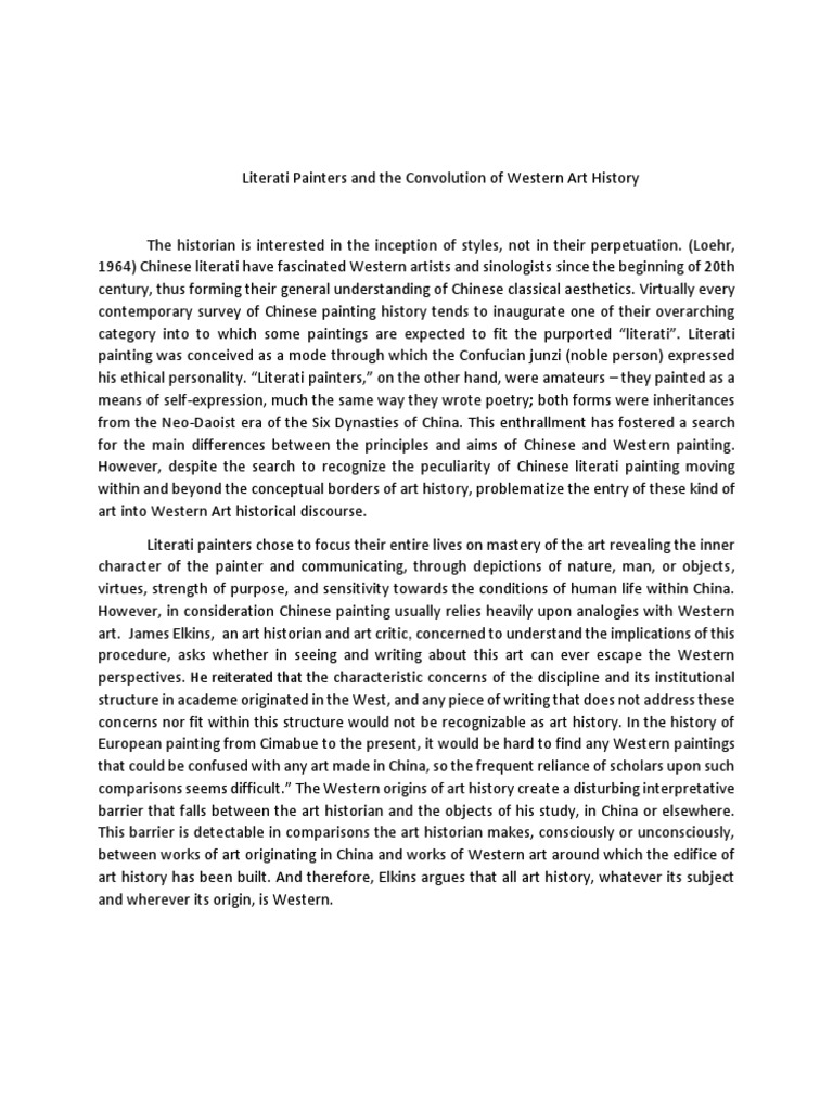 Chinese Literati | Download Free PDF | Art History | Paintings