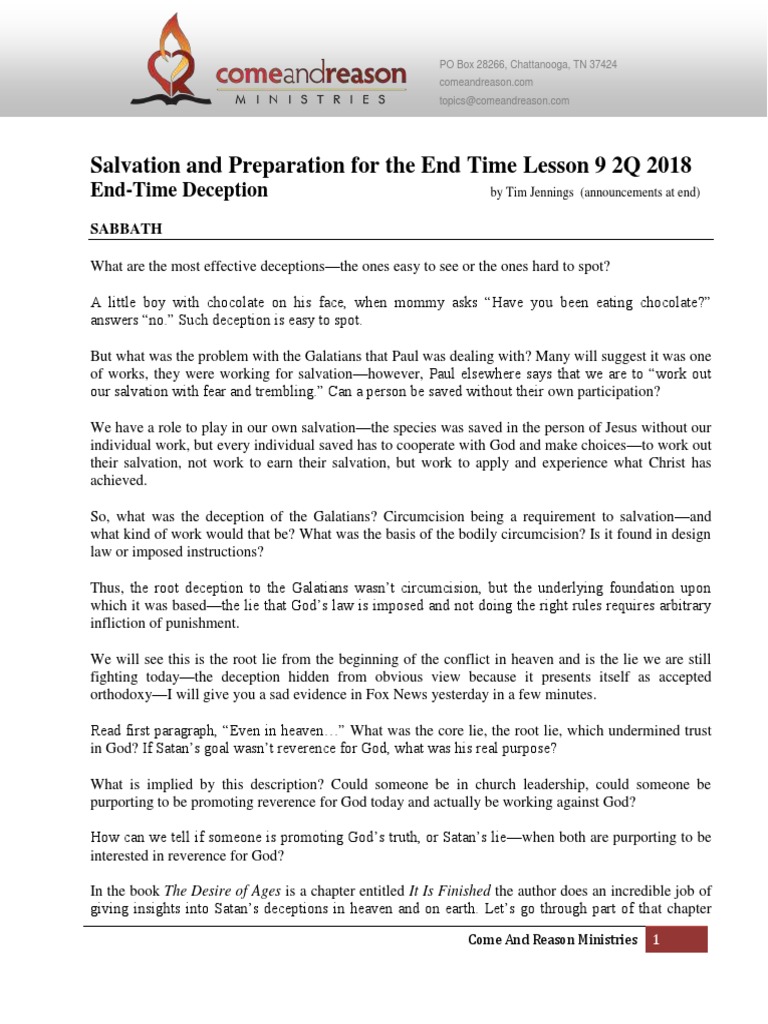 End Time Deception | PDF | Satan | Jesus