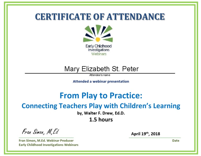 Early Childhood Investigations - From Play To Practice | PDF