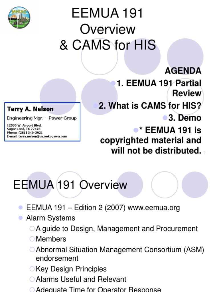 Eemua 191 - Cams For His | PDF | Systems Engineering | Computing