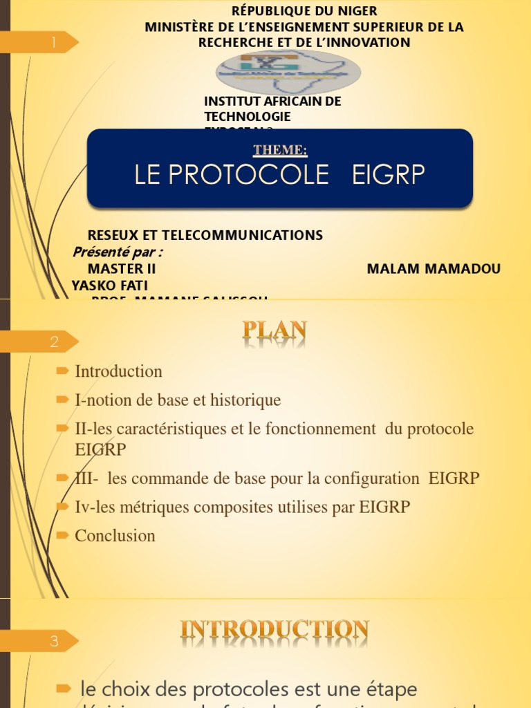 EIGRP: Protocole de Routage Avancé | PDF | Routage | Routeur