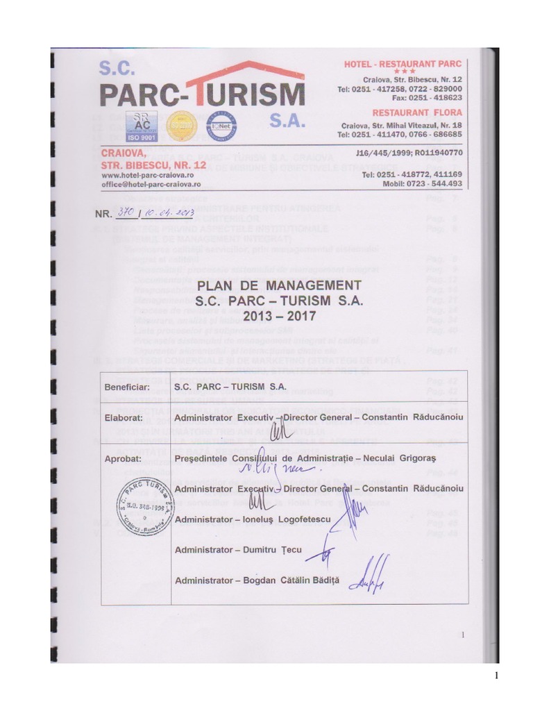 Plan de Management | PDF