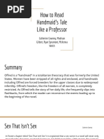 The Handmaids Tale Study Guide | PDF | General Fiction