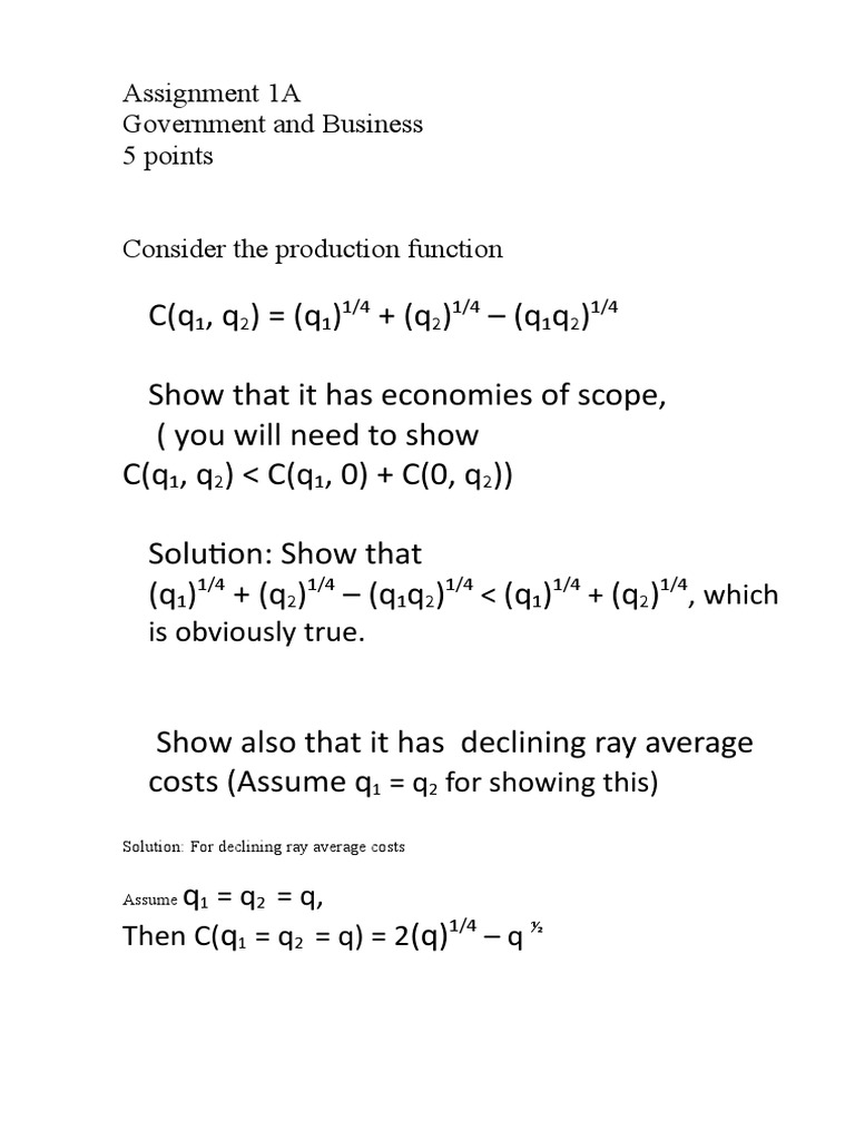 Assignment 1solution | PDF