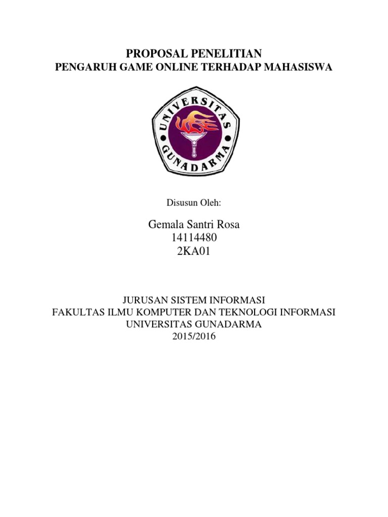 Proposal Penelitian Dampak Game Online | PDF