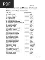 Chemical Substance Formula: List of Chemical Substances With Formulae | PDF | Ammonium | Hydroxide