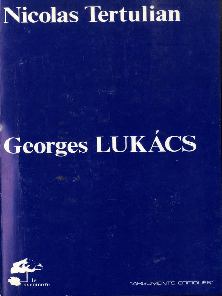 Tertulian Georges Lukacs | PDF