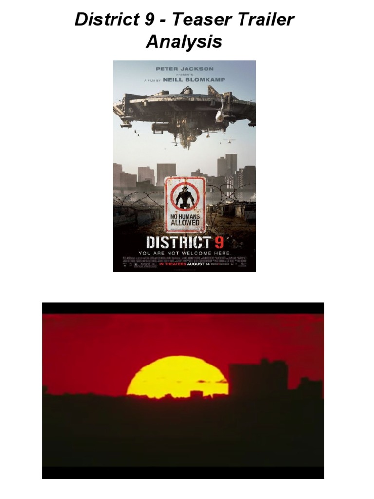 District 9 Teaser Trailer Analysis | PDF