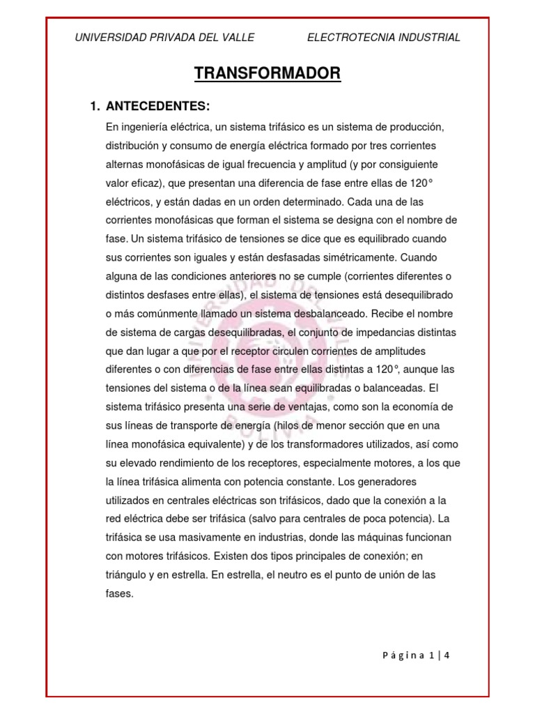 Configuracion Delta y Estrella | PDF | Transformador | Corriente eléctrica