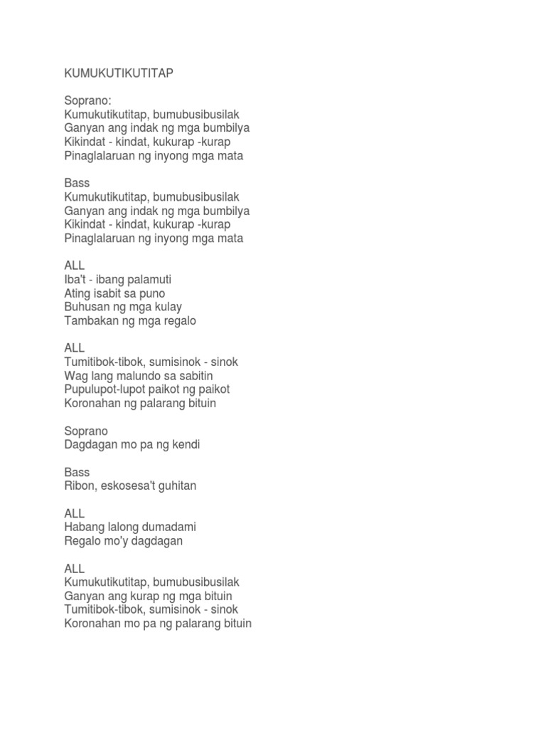 Kumu Kuti Kuti Tap | PDF