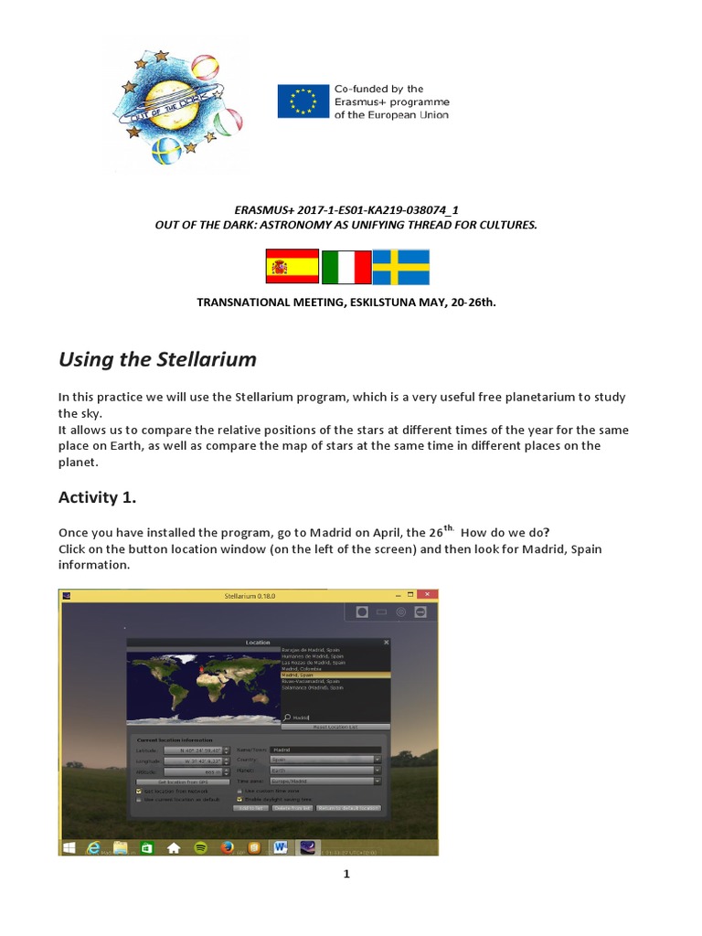 Stellarium - Star Map | PDF | Constellation | Latitude