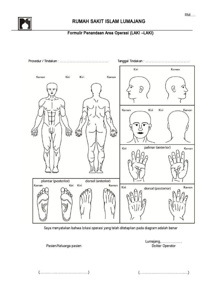 FORMULIR Site Marking Male (Revisi) | PDF