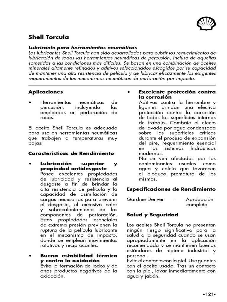 Torcula 100 | PDF | Lubricante | Petróleo