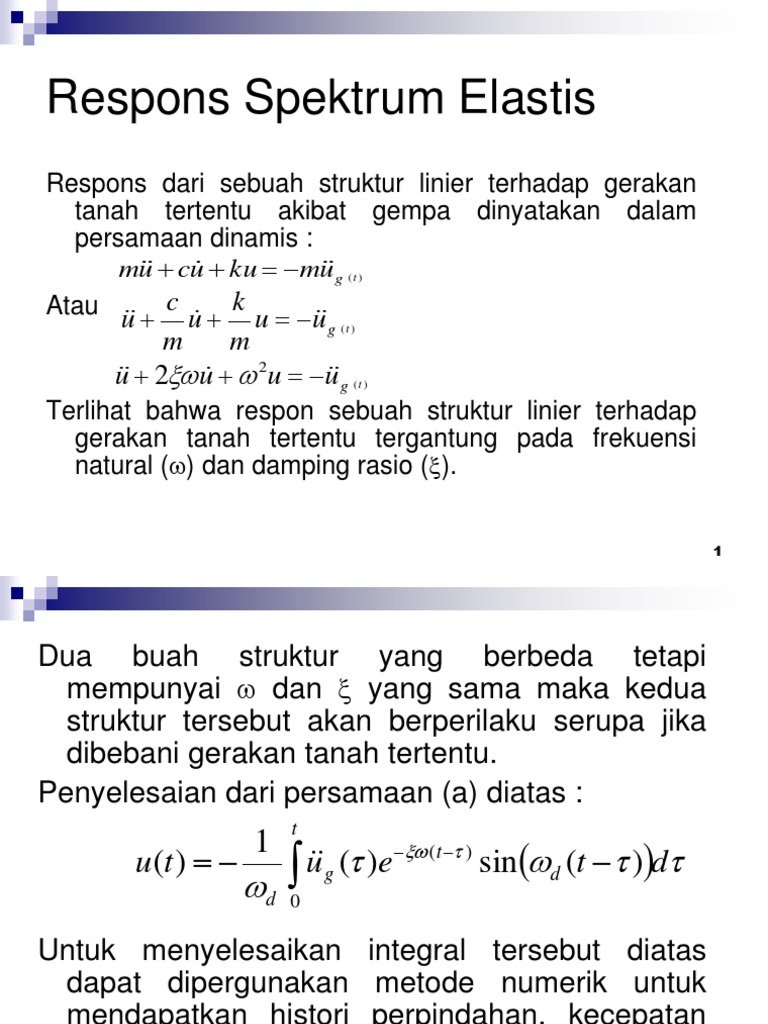 Respons Spektrum Struktur | PDF