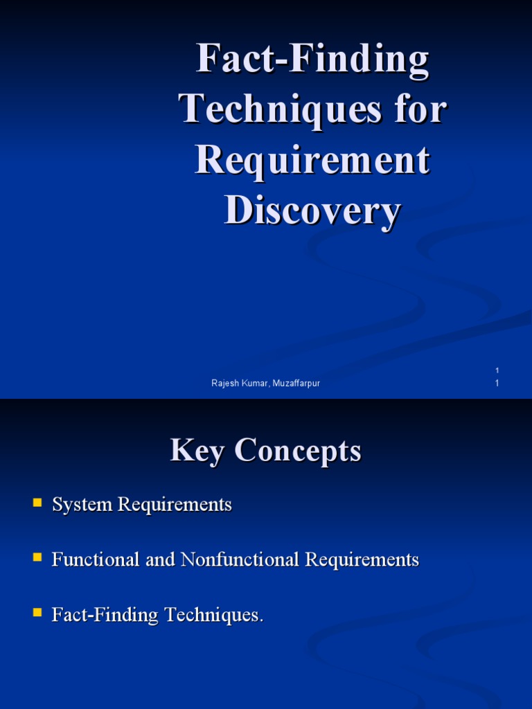 Fact-Finding Techniques For Requirement Discovery | PDF | Interview ...