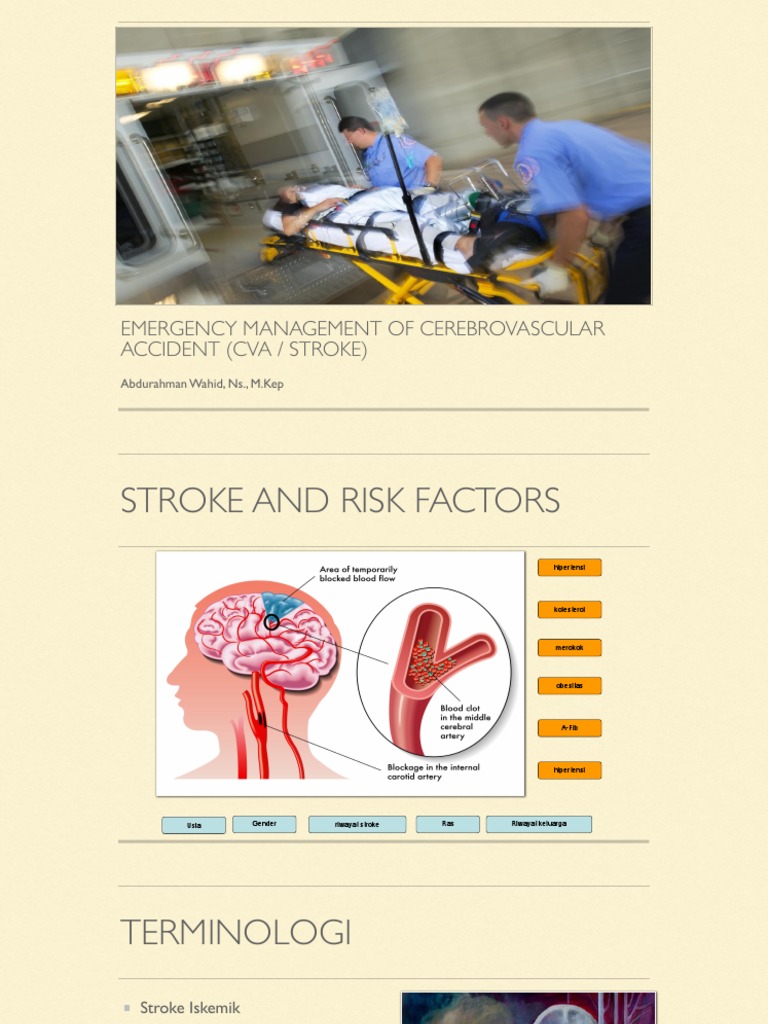 Emergency Management of Cerebrovascular Accident (Cva / Stroke) | PDF ...