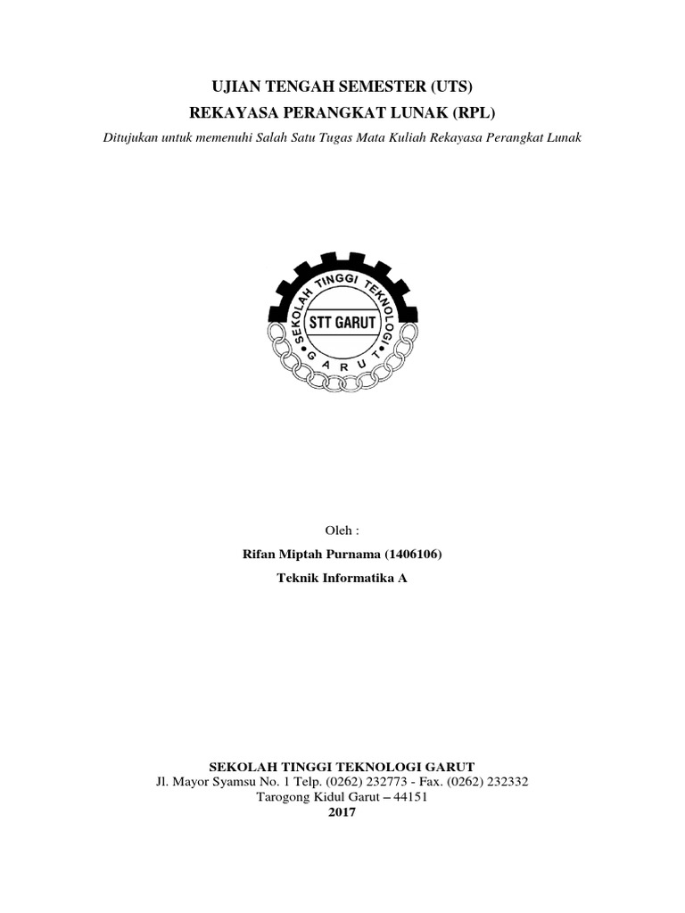 2017 Uts RPL 1406106 | PDF