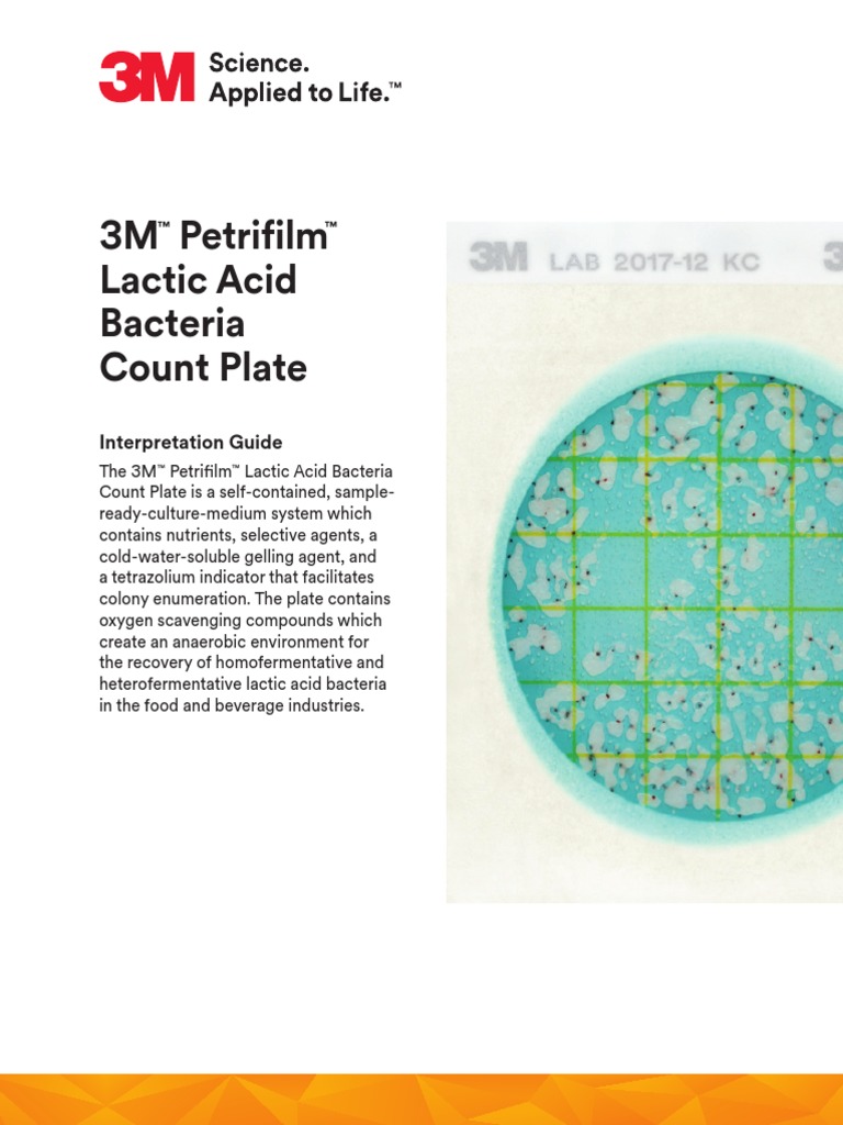 3M Petrifilm Lactic Acid Bacteria InterpGuide | PDF | Chemistry | Nature