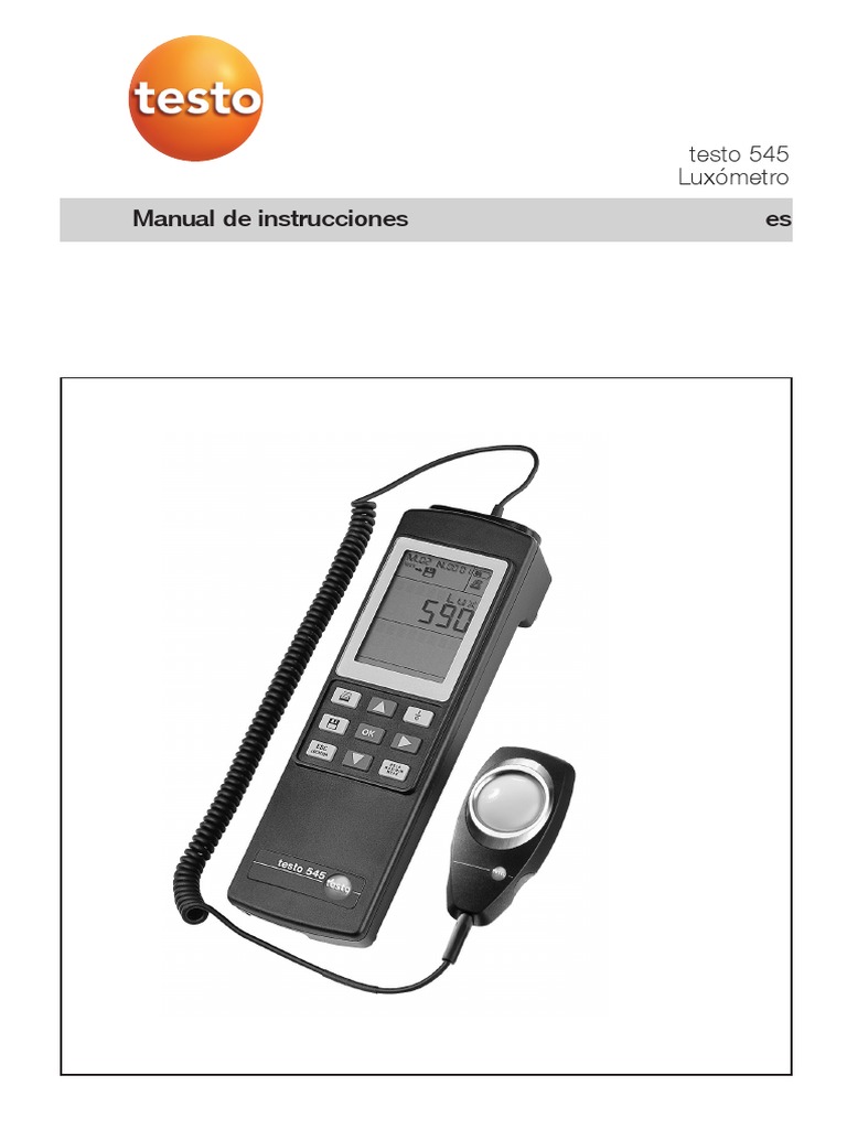 Testo 545 Manual de Instrucciones | Descargar gratis PDF ...