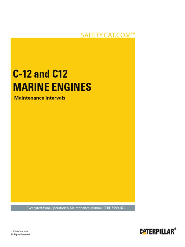 C-12 and C12 Marine Engines: Maintenance Intervals | PDF