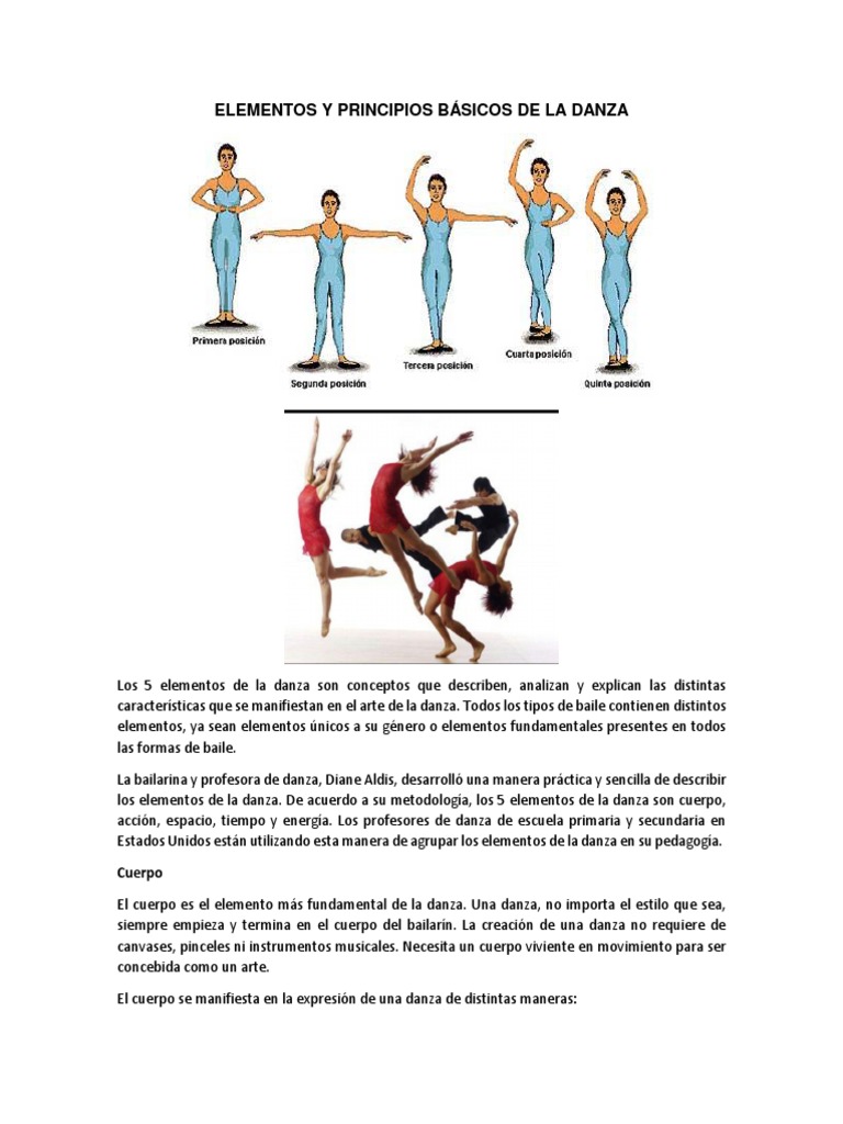 Elementos y Principios D Ela Danza | PDF | Bailes | Ritmo