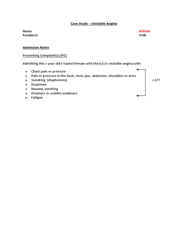 Internal Medicine Case Studies BMH | PDF | Atherosclerosis | Atheroma