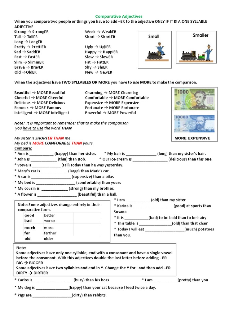 Adjectives Comparative and Superlative Form | PDF | Adjective | Grammar