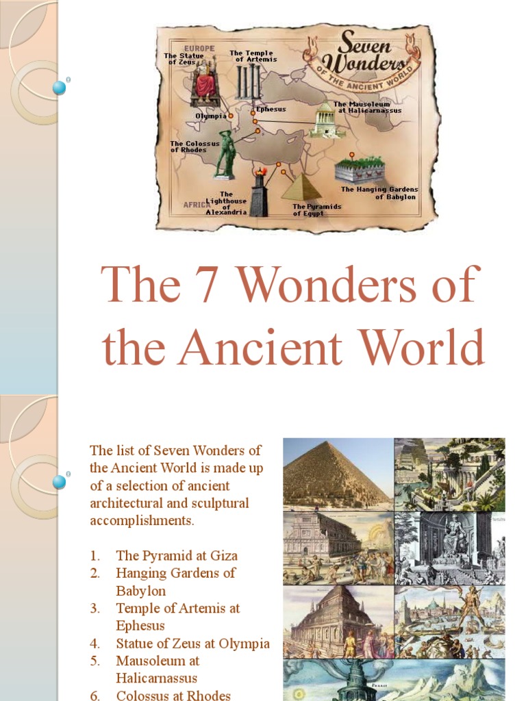 The 7 Wonders of Ancient World | PDF | Social Science