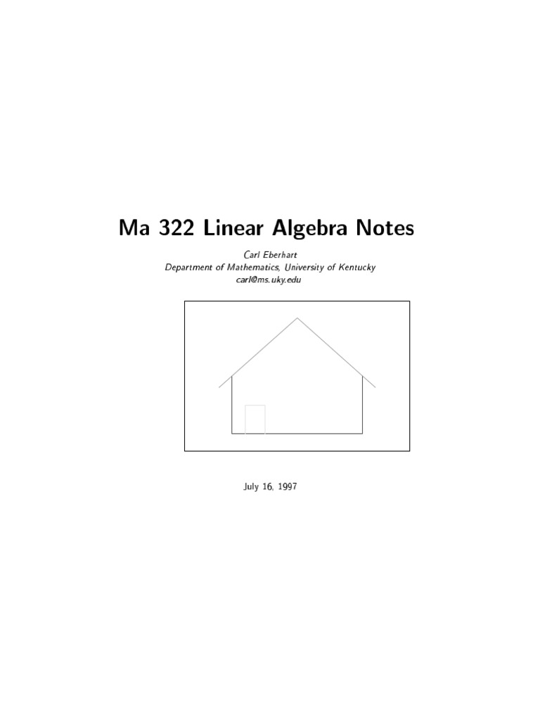 Using Maple in Linear Algebra (Notes) .Ps | PDF | Eigenvalues And ...