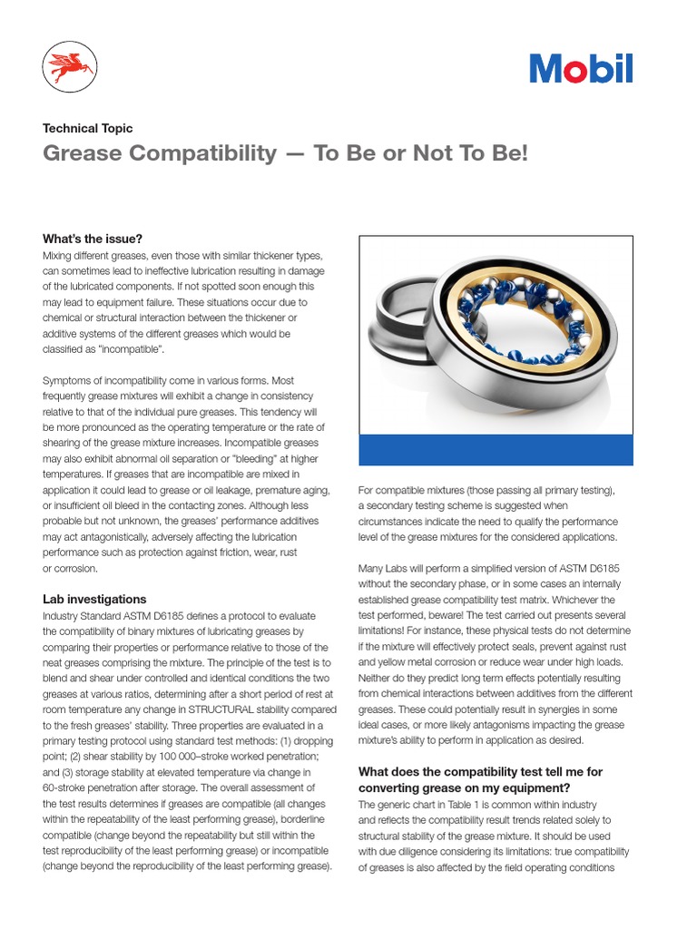 TT Grease Compatibility | PDF | Petroleum | Nature