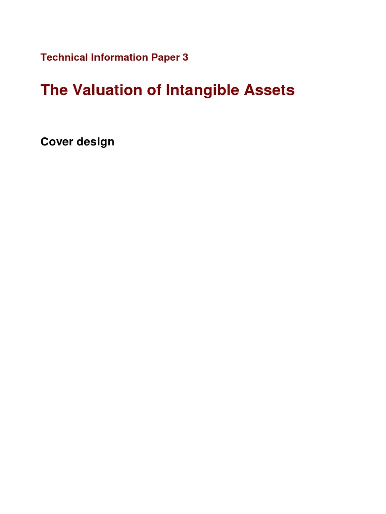 Valuation of Intangible Assets | PDF | Valuation (Finance) | Royalty Payment