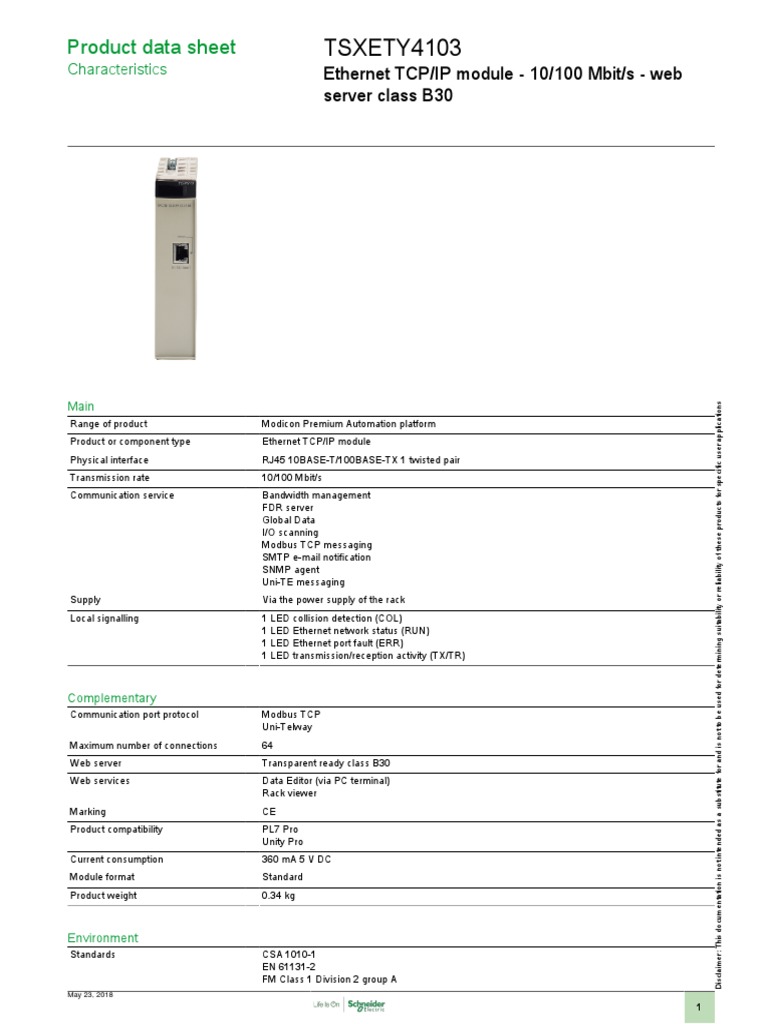 Ethernet Module Data Sheet with 10/100 Mbit/s Speed & Web Server | PDF ...