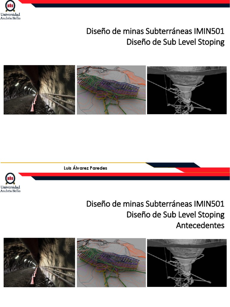 Sub Level Stoping Layout Design | PDF | Minería | Excavación (Arqueología)
