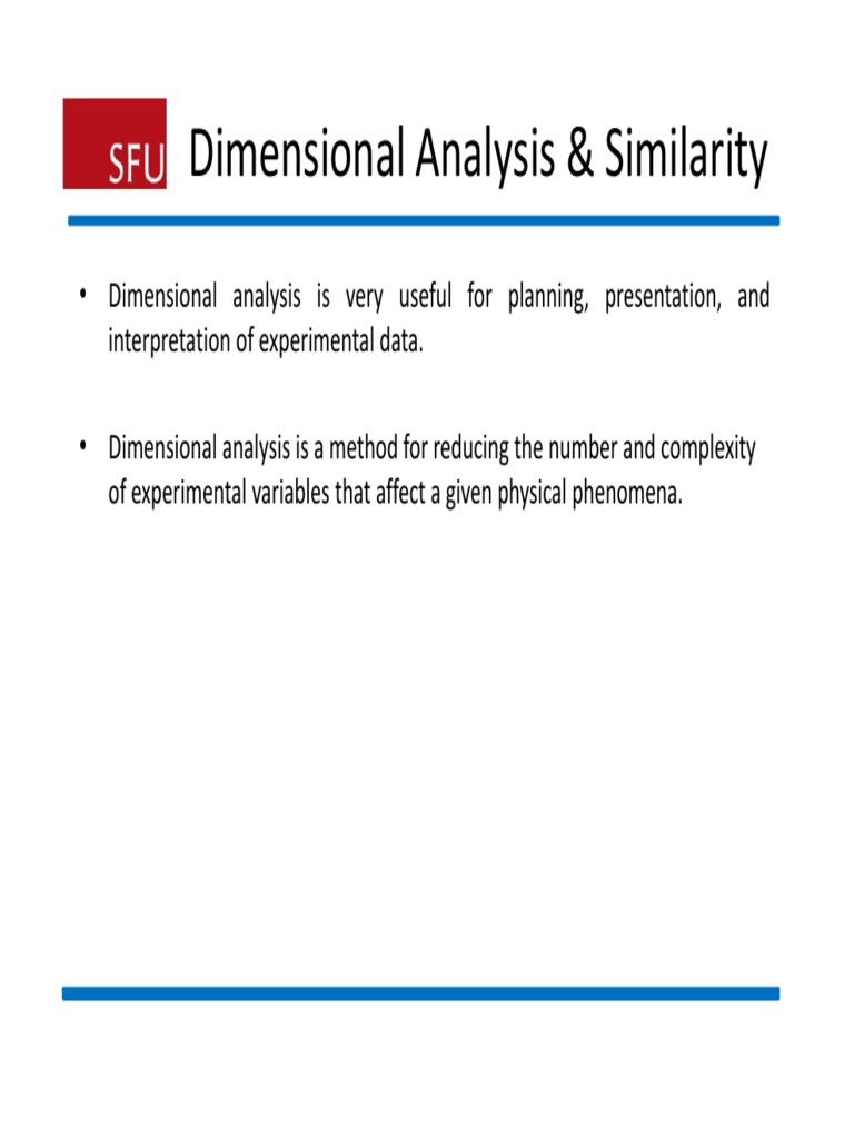 Dimensional Analysis and Similarity-1 PDF | PDF | Reynolds Number ...