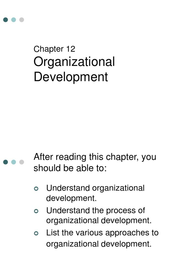 Organizational Development | PDF | Organization Development | Team Building