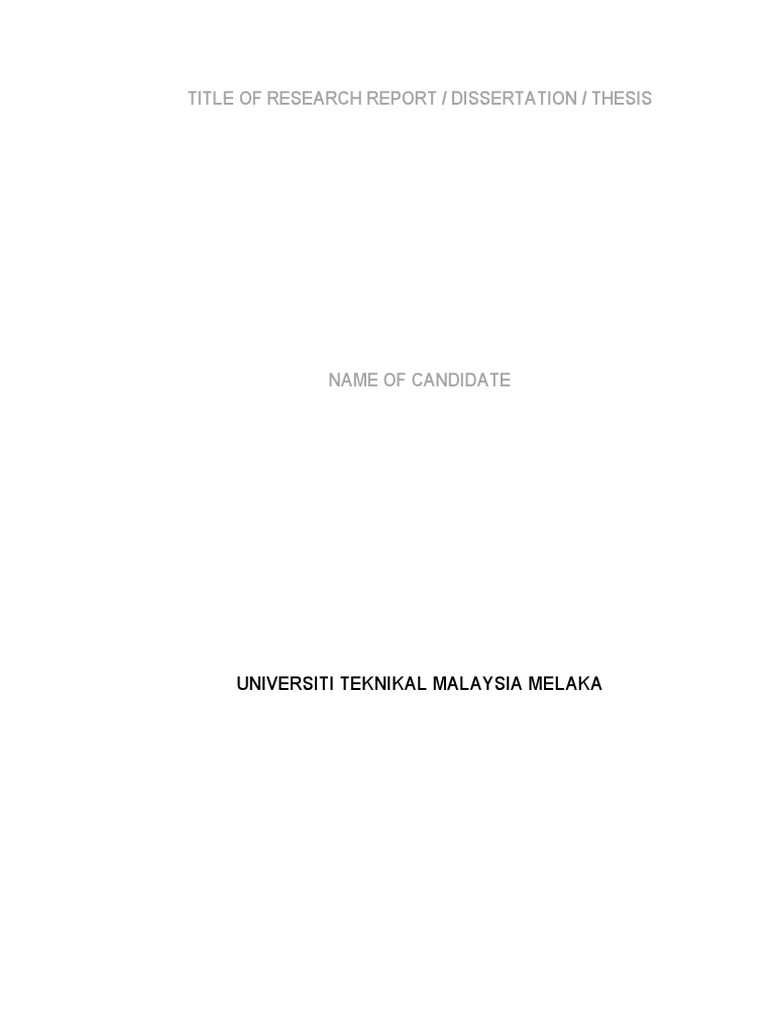 FKEKK Thesis Template Version February 2018 | PDF | Writing | Written ...