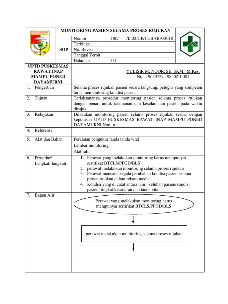 Monitoring Pasien Selama Proses Rujukan | PDF