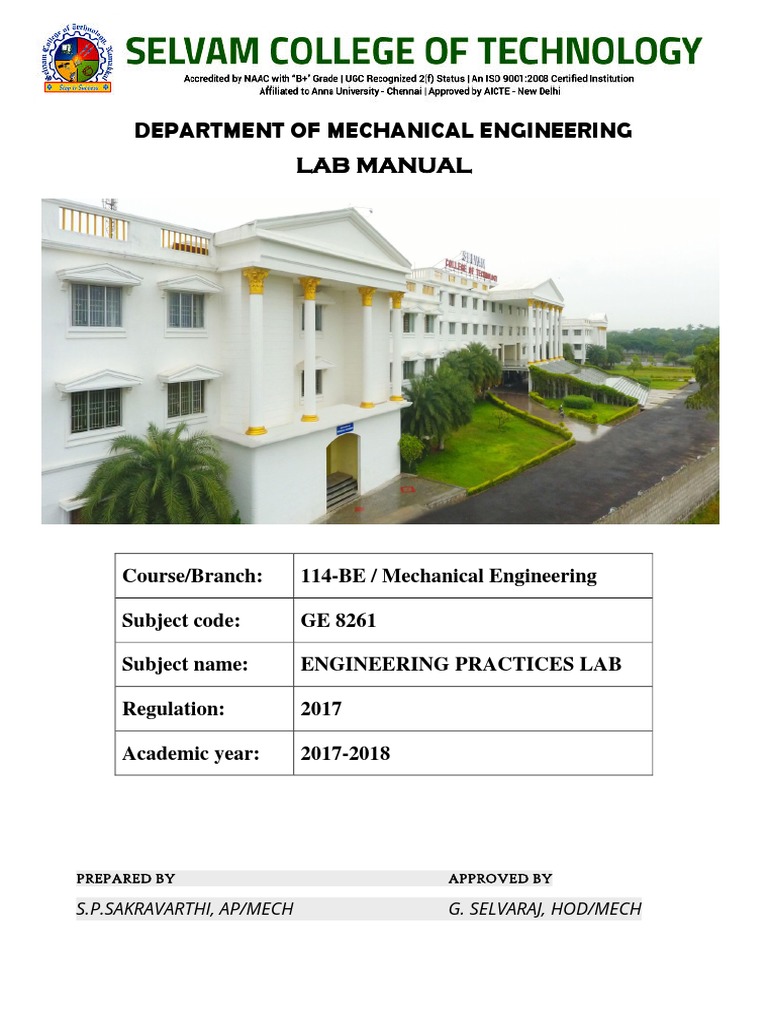GE8261 EP Lab Manual | Download Free PDF | Welding | Construction