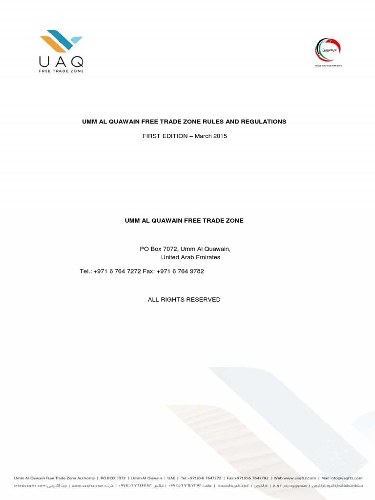 Freezone Rules and Regulations | PDF | License | Landlord