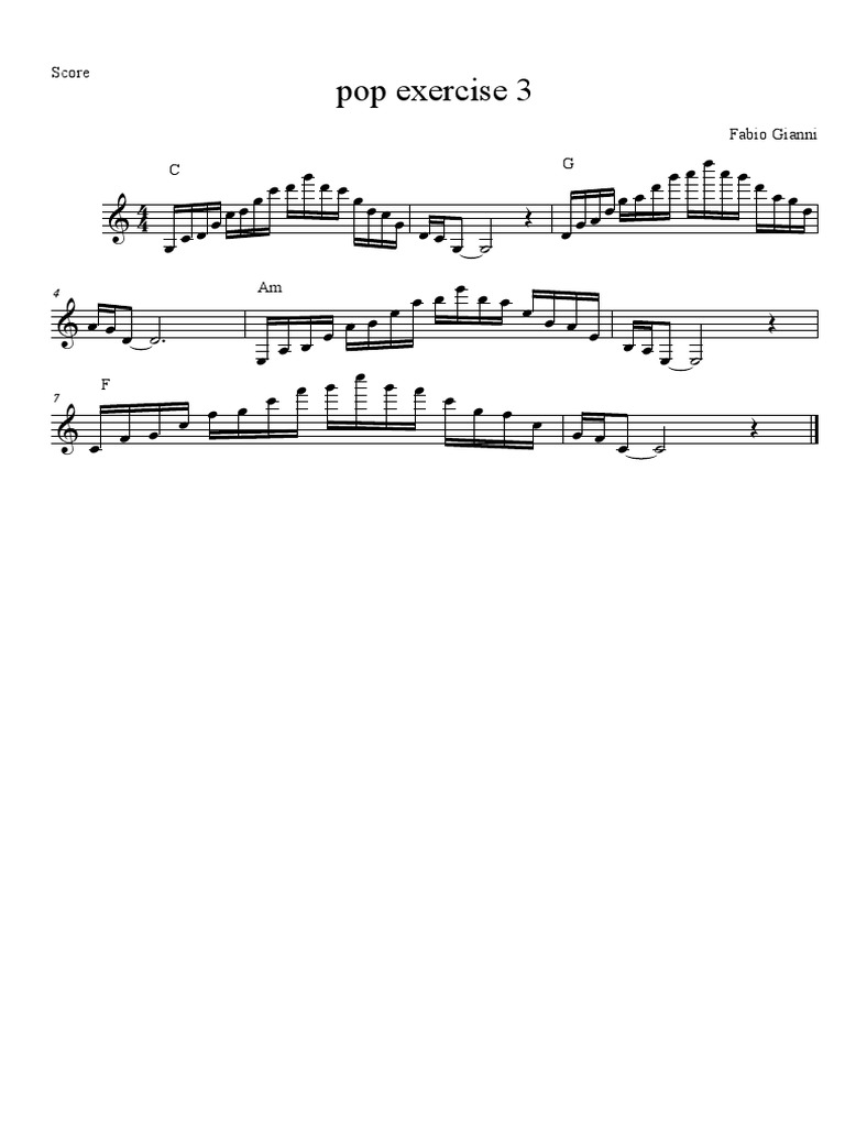 Pop Exercise 3 | PDF