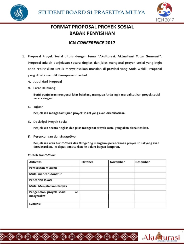 Format Proposal Proyek Sosial | PDF