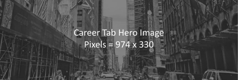Career Tab Hero Image Specifications | PDF